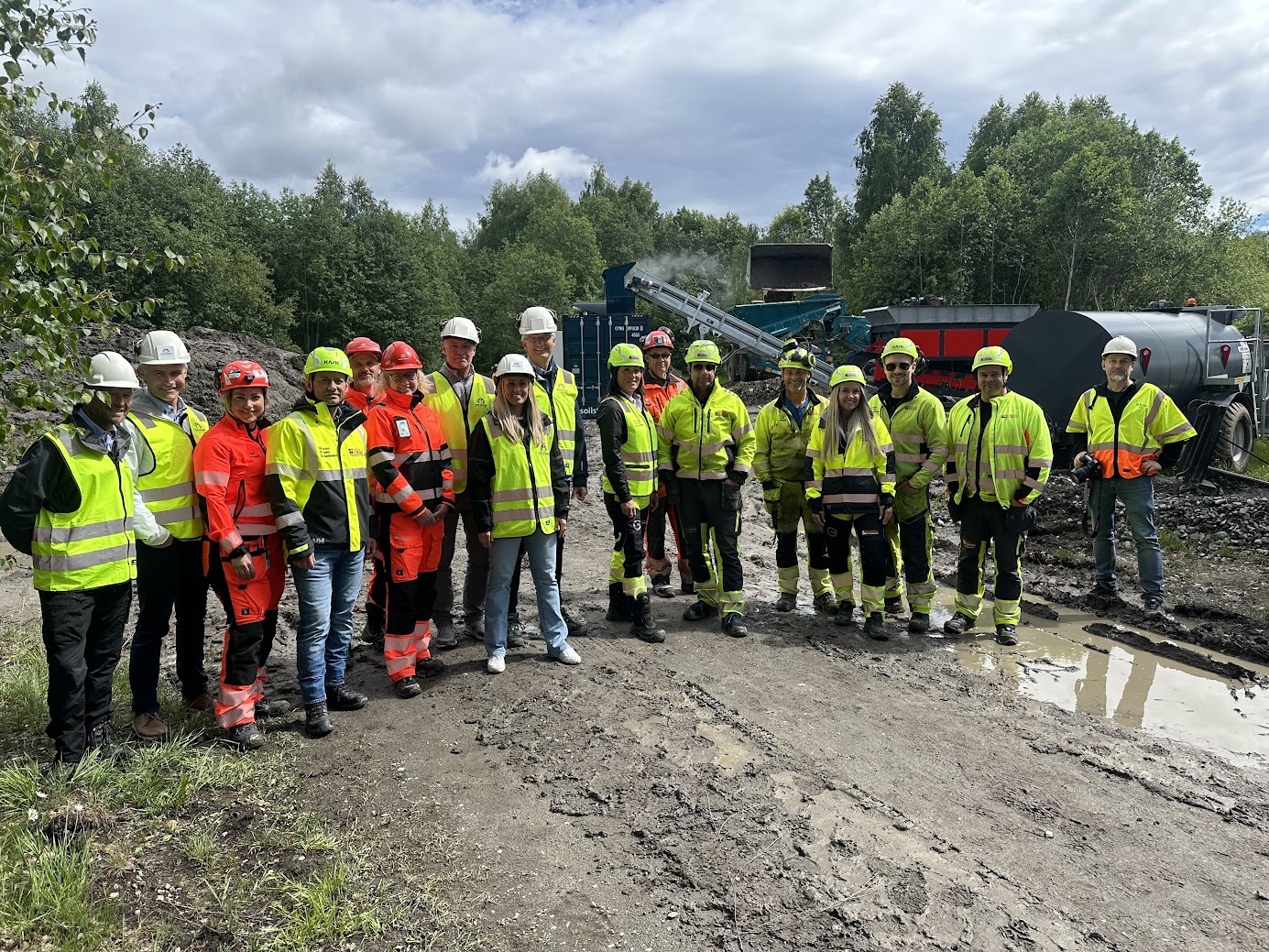Contaminated soil with alien invasive spieces recycled on construction ...